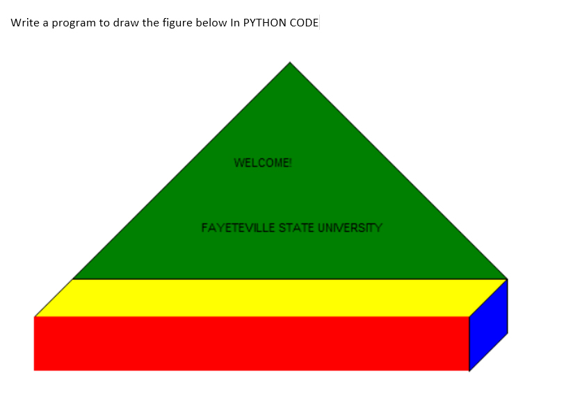 Solved Write a program to draw the figure below In PYTHON | Chegg.com