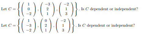 Solved Let \\( C=\\left\\{\\left(\\begin{array}{c}1 \\\\ 0 | Chegg.com