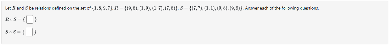 Solved Let R and S be relations defined on the set of | Chegg.com