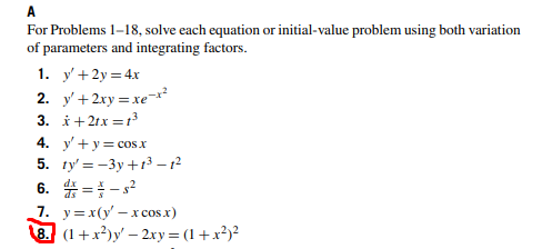 Solved A For Problems 1-18, solve each equation or | Chegg.com