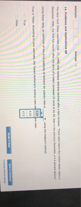 Solved Attempts Average: I2 13. Problems and Applications Q7 | Chegg.com