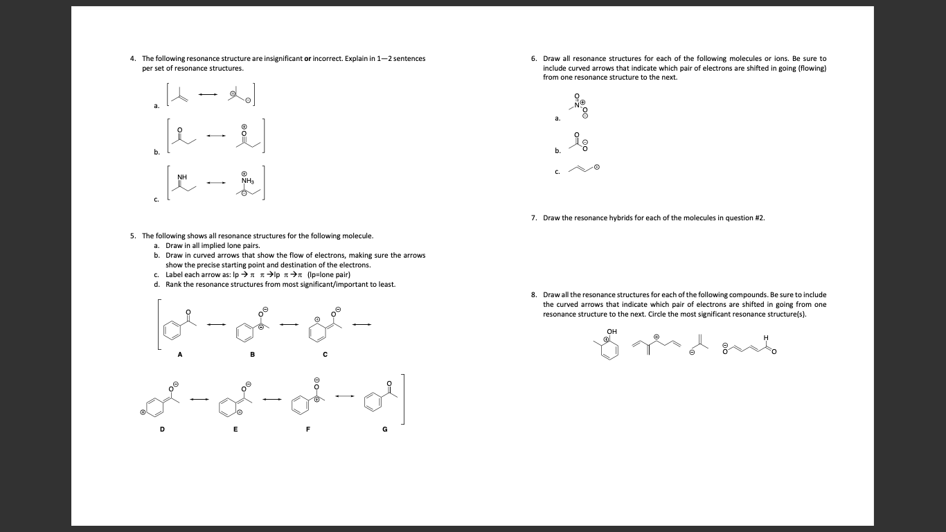 Solved Organic Chemistry 1 (CHEM313)-Worksheet 03 1. Draw | Chegg.com