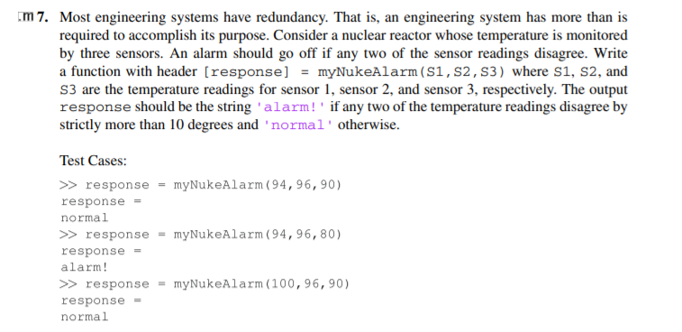 Solved m 7. Most engineering systems have redundancy. That | Chegg.com