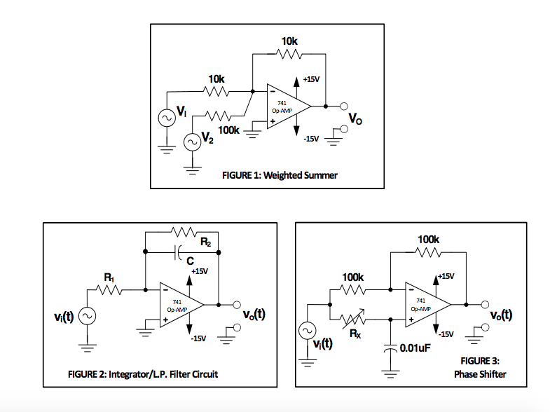 Solved P1. For the weighted-summer circuit of FIGURE 1, show | Chegg.com