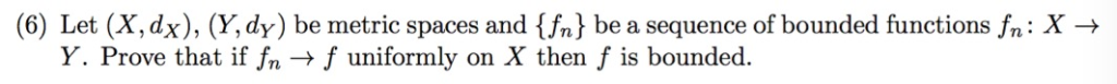 Solved 6 Let X Dx Y Dx Be Metric Spaces And {fa Be