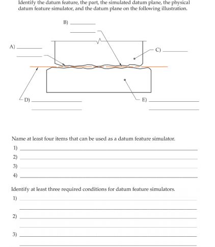 Solved Define datum Define datum feature. Identify at least | Chegg.com