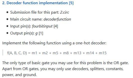 Solved MUST use Logisim or hand draw the circuit with the | Chegg.com