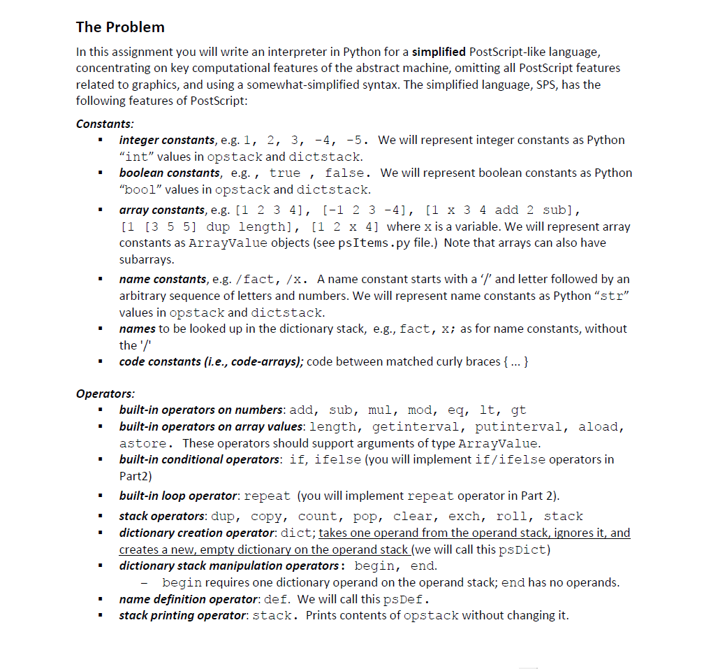 Solved The Problem In this assignment you will write an | Chegg.com