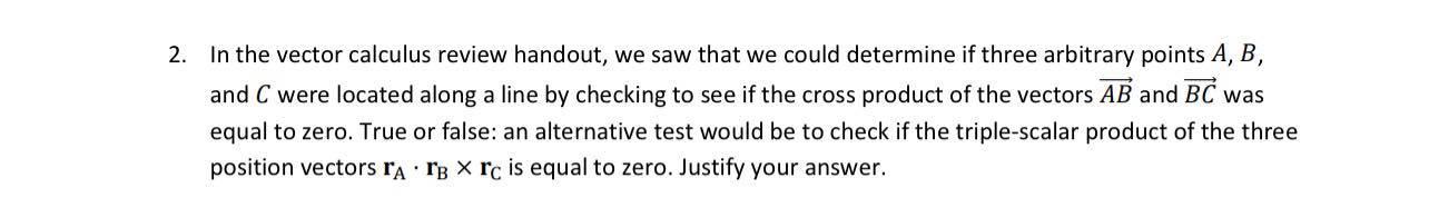 Solved In the vector calculus review handout, we saw that we | Chegg.com