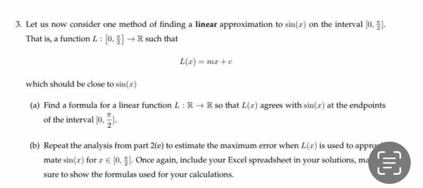 Solved Let us now consider one method of finding a linear | Chegg.com