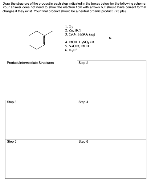 Solved Draw the structure of the product in each step | Chegg.com