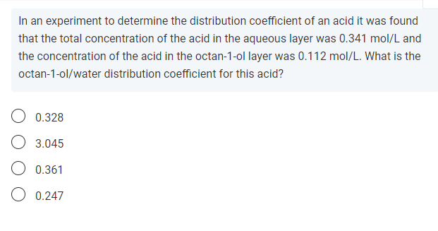 Solved In an experiment to determine the distribution | Chegg.com