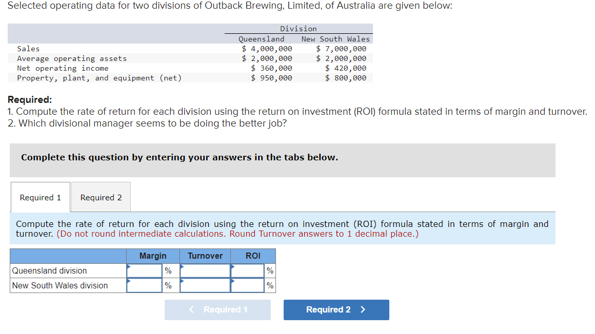 Solved Required: 1. Compute the rate of return for each | Chegg.com