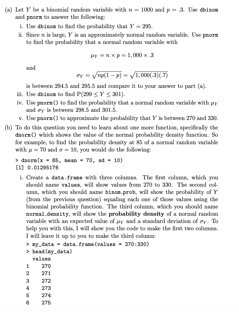 1. The pnorm() function in R calculates cumulative | Chegg.com