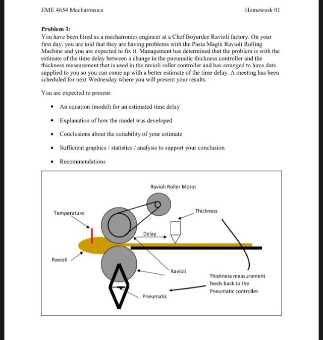 Solved EME 4654 Mechatronics Homework 01 Problem 3: You have | Chegg.com
