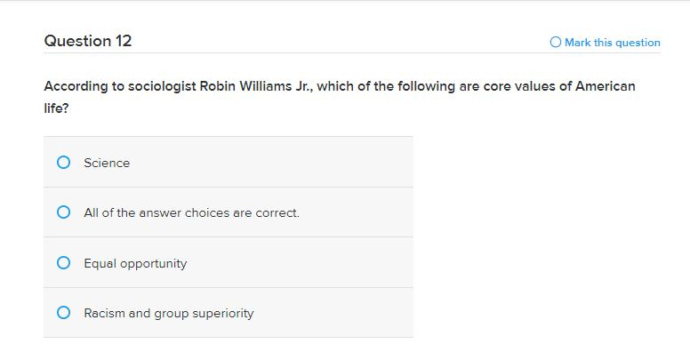 Solved Question 12 O Mark this question According to | Chegg.com