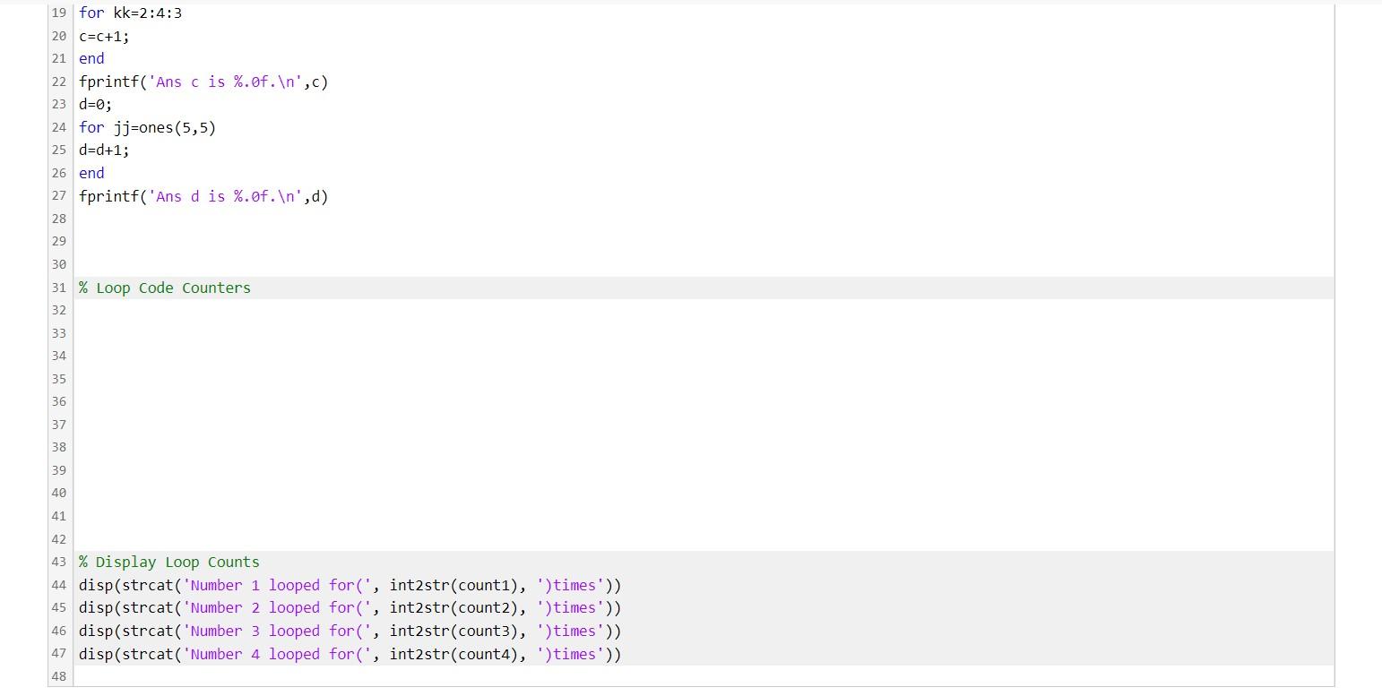 Solved Examining Loopings My Solutions > Examine the | Chegg.com