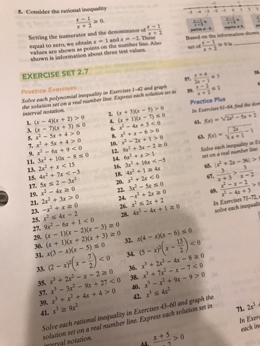 Solved Solve each polynomial inequality in Exercises 1-42 | Chegg.com