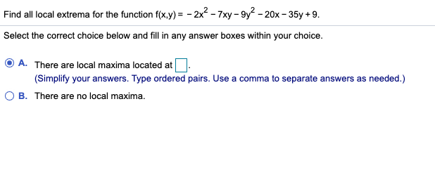 Solved Find all of the extrema. Find the maxima and minima | Chegg.com