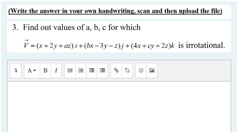 Solved (Write the answer in your own handwriting, scan and | Chegg.com