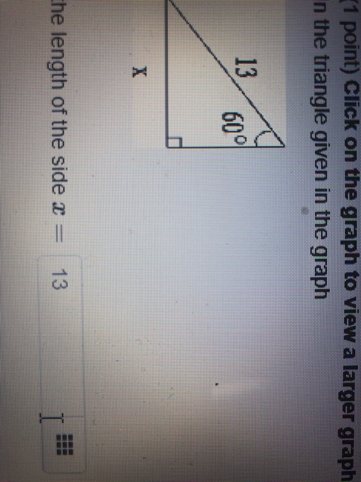 Solved 1 point) Click on the graph to view a larger graph n | Chegg.com