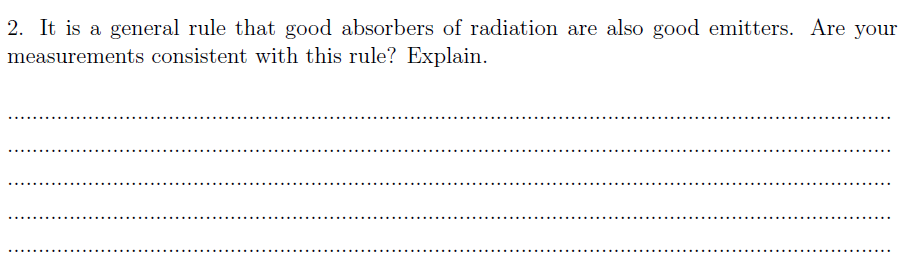 Solved 2. ﻿It is a general rule that good absorbers of | Chegg.com