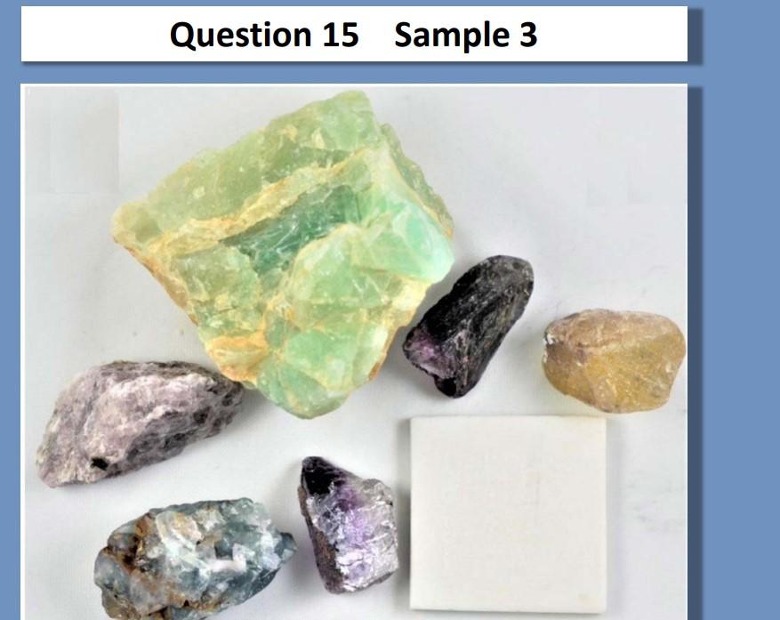 Solved Sample Luster Hardness Cleavage Streak Color and | Chegg.com