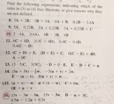 Find the following expressions, indicating which of | Chegg.com
