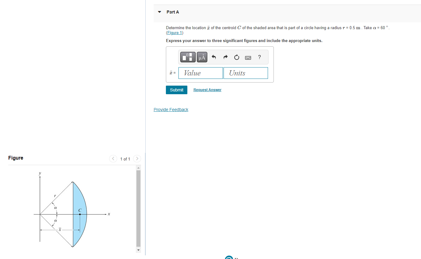 Solved Determine the location xˉ of the centroid C of the | Chegg.com