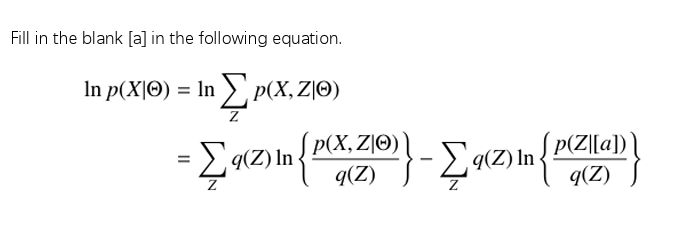 Solved Fill in the blank [a] in the following equation. | Chegg.com