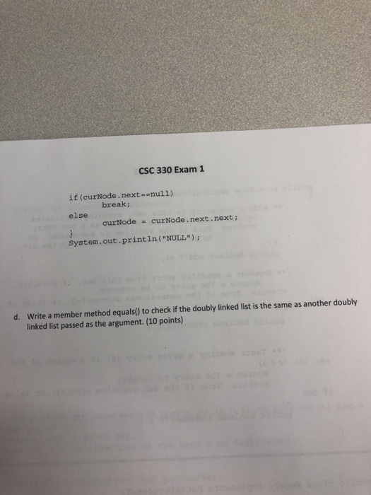 Solved 3 A Doubly Linked List Is Based On The Following