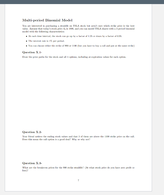 Solved Multi-period Binomial Model You are interested in | Chegg.com