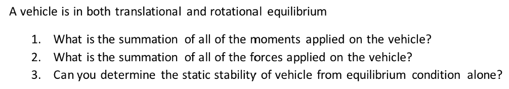 Solved A vehicle is in both translational and rotational | Chegg.com