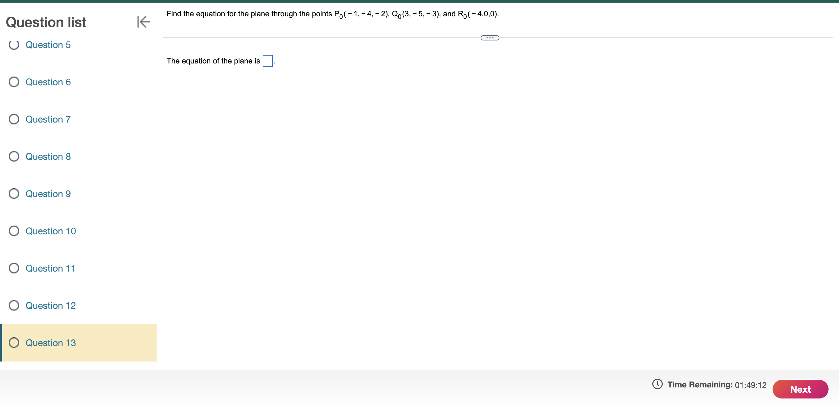Solved lestion list Question 5 Question 6 Question 7 | Chegg.com