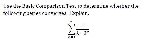 Solved Use the Basic Comparison Test to determine whether | Chegg.com