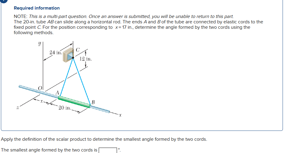 Solved Required information NOTE: This is a multi-part | Chegg.com