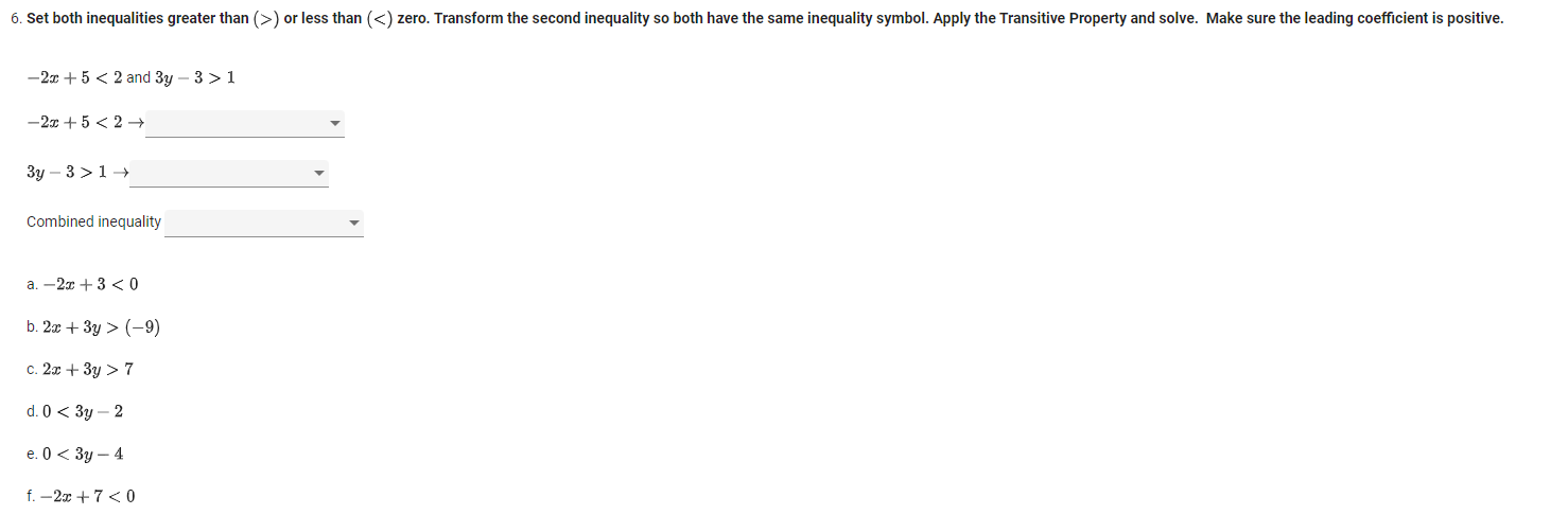 Solved Set both inequalities greater than (>) or less than | Chegg.com