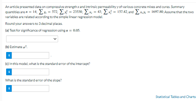 Solved An artide presented data on compressive strength x | Chegg.com