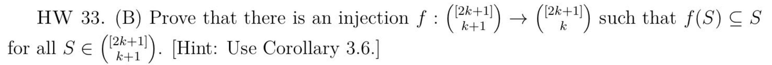 Solved HW 33. (B) Prove that there is an injection | Chegg.com