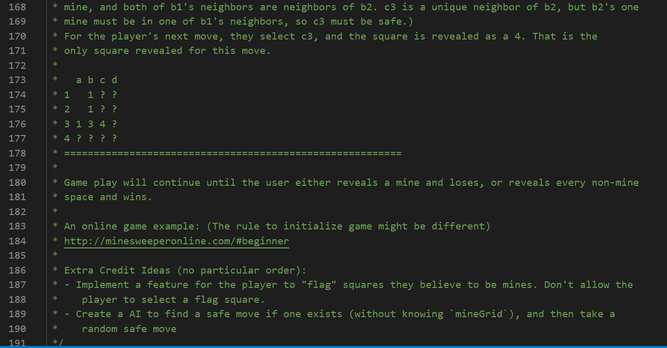 Solved * Part 3: Minesweeper is a single player game where | Chegg.com