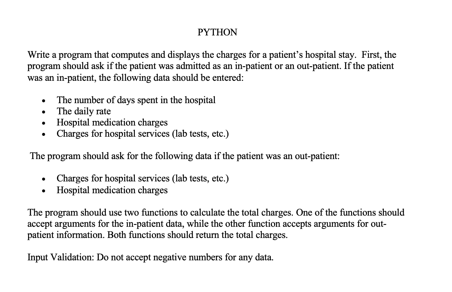 Solved PYTHON Write a program that computes and displays the | Chegg.com