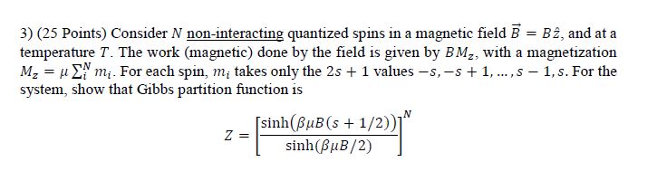 Solved 3) (25 Points) Consider N non-interacting quantized | Chegg.com
