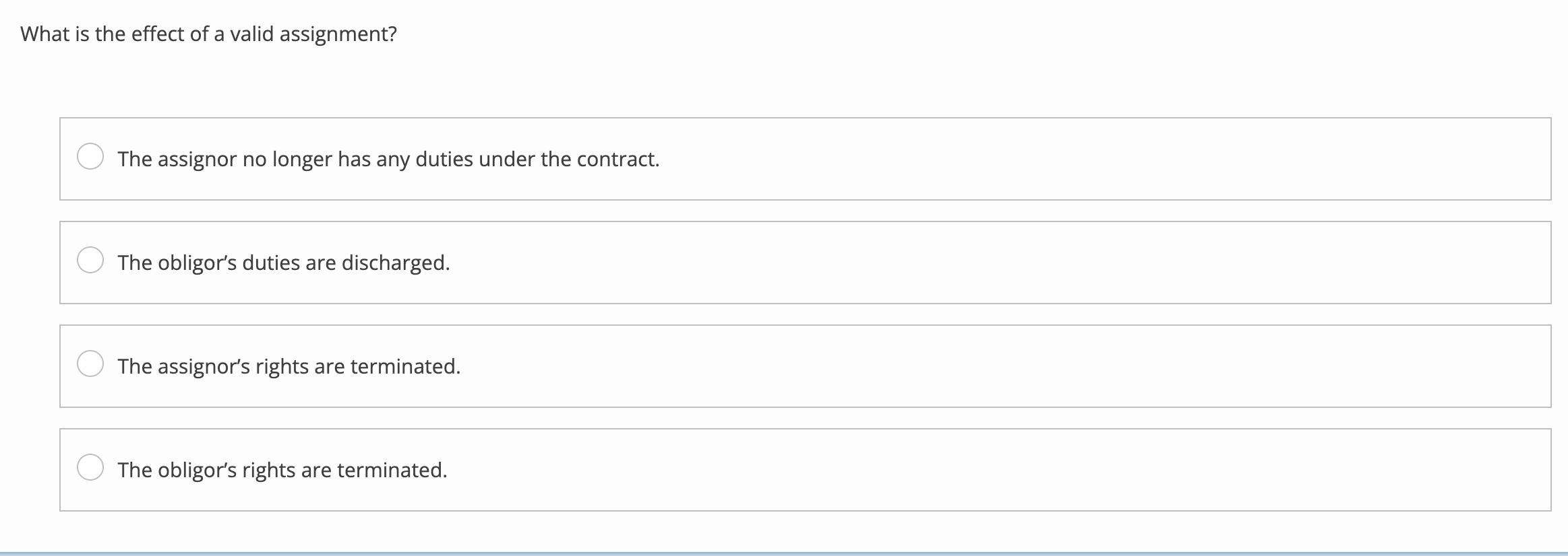 Solved What is the effect of a valid assignment? The | Chegg.com