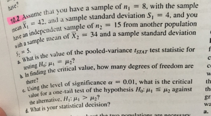 Solved hase Assume that you have a sample of n .'= 42, and a | Chegg.com