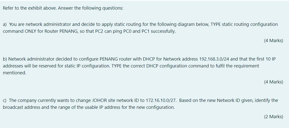 Solved Refer to the exhibit above. Answer the following | Chegg.com