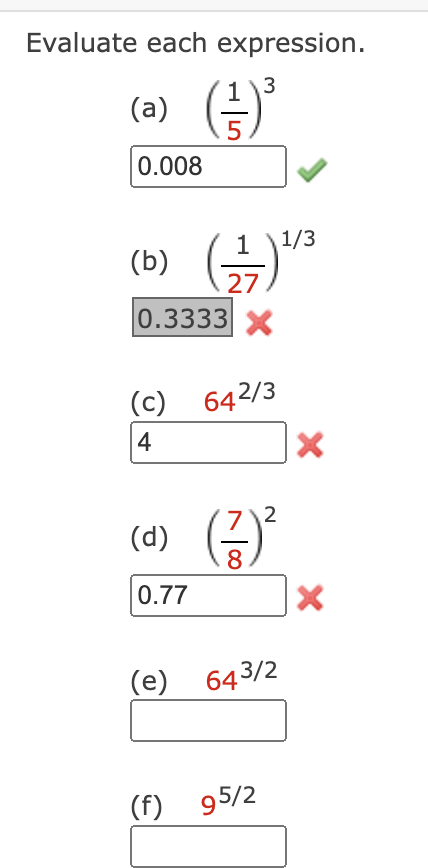 Solved Evaluate each | Chegg.com | Chegg.com