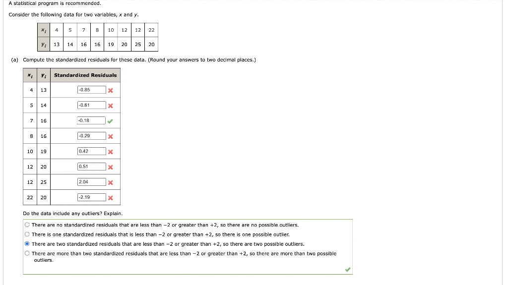 Solved A statistical program is recommended. Consider the | Chegg.com