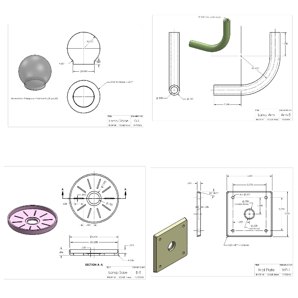 Solved I need help with this SolidWorks assignment. Create a | Chegg.com