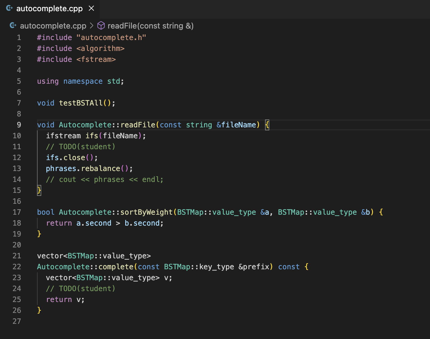 Solved Write A C Program To Implement Autocomplete For A 4357