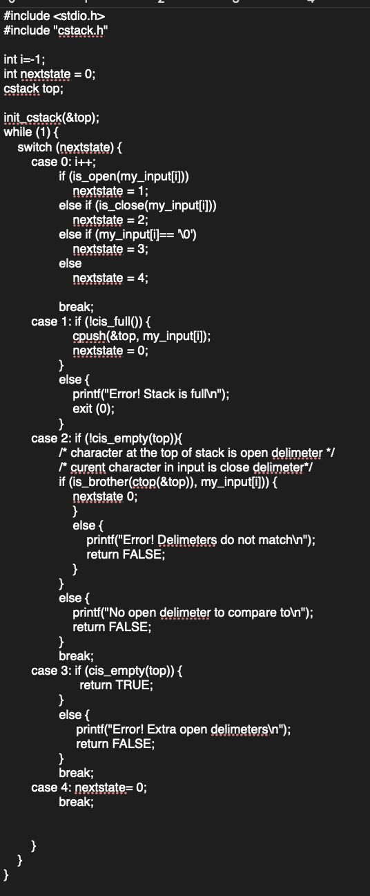 Solved Write a program in C language that will take an input | Chegg.com